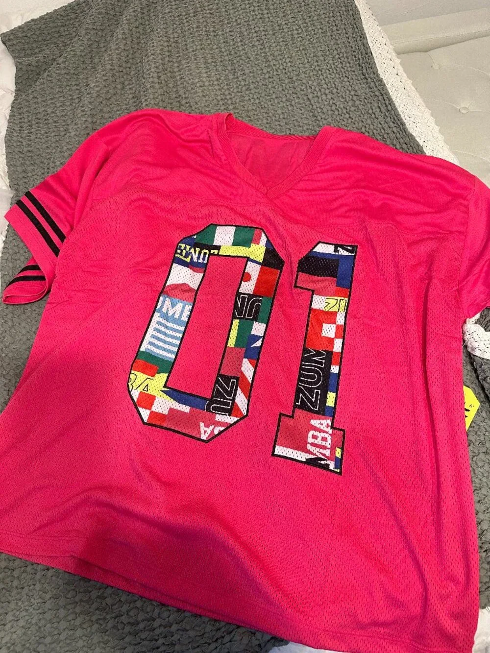 Zumba Fitness | Tops | Lxl Zumba Wear Worldwide Oversized Mesh Top ...